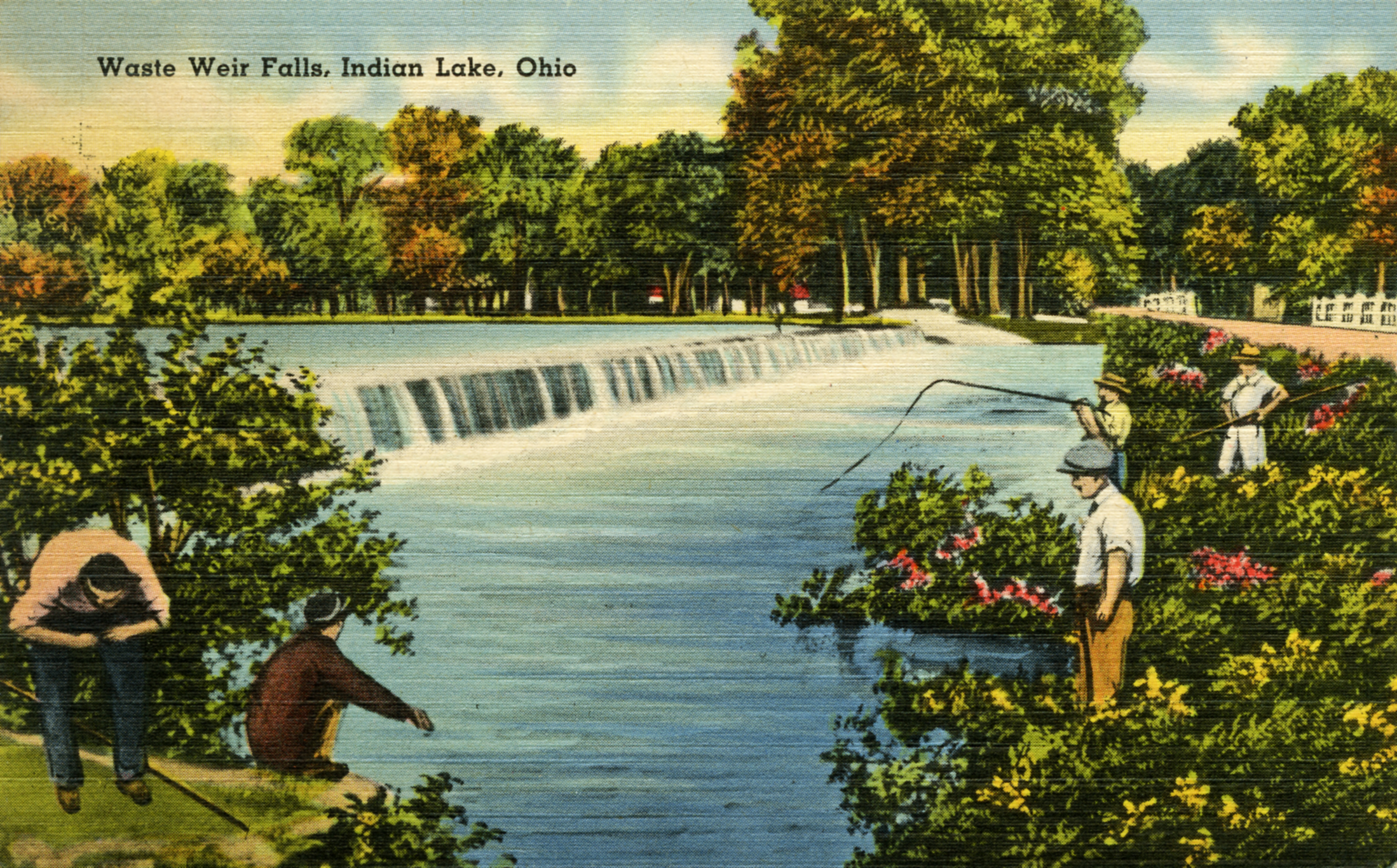 Waste Weir – Vintage Postcards of Indian Lake, Ohio