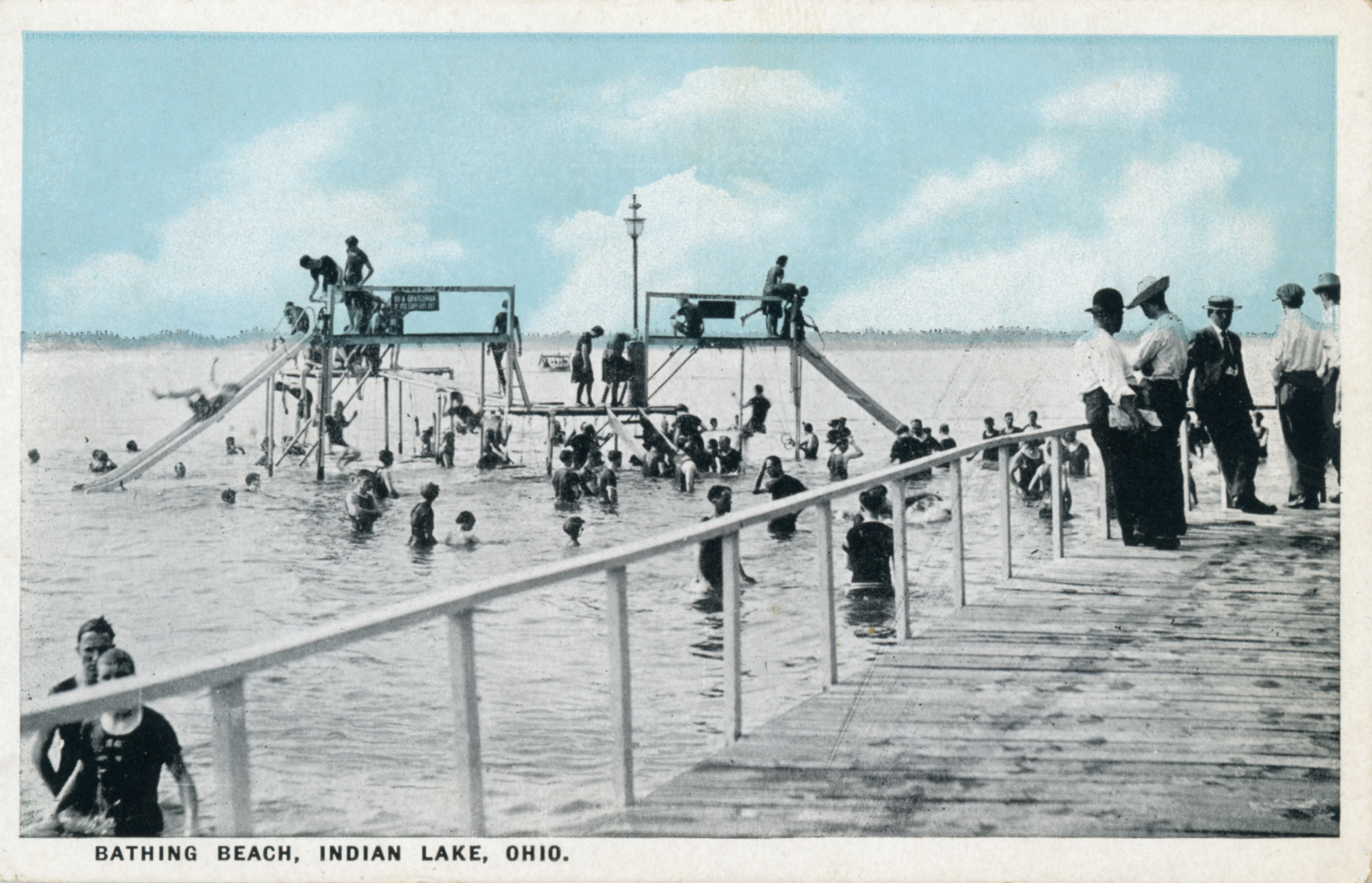 State Bathing Beach – Vintage Postcards of Indian Lake, Ohio