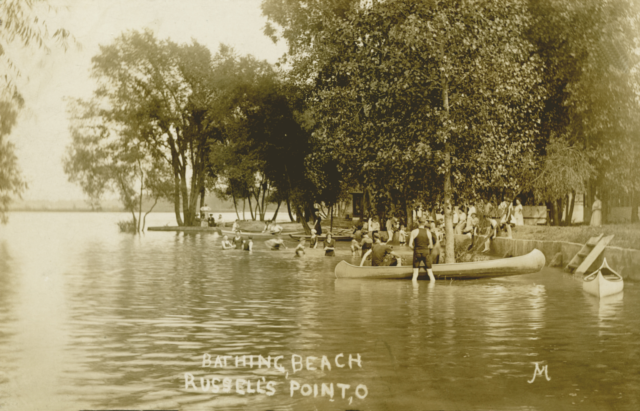 State Bathing Beach – Vintage Postcards of Indian Lake, Ohio