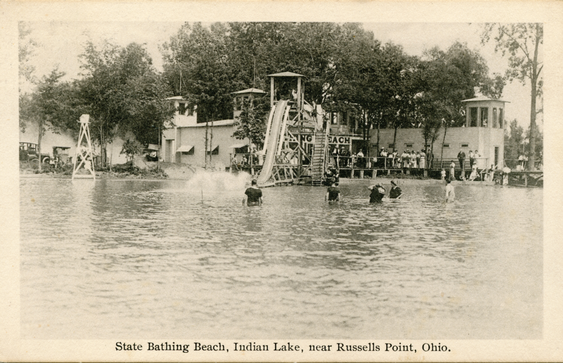 State Bathing Beach – Vintage Postcards of Indian Lake, Ohio