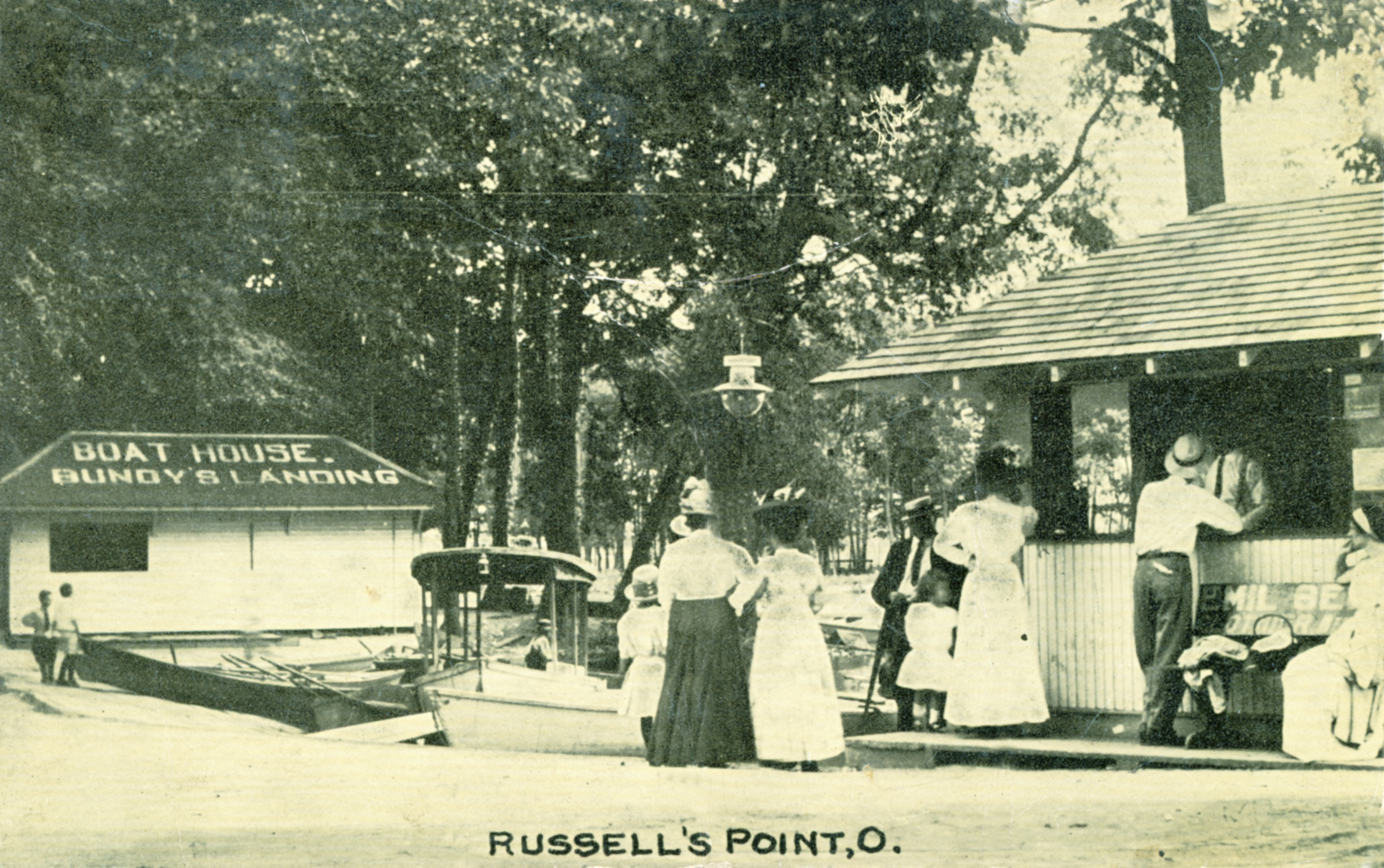 West Side of Harbor – Vintage Postcards of Indian Lake, Ohio